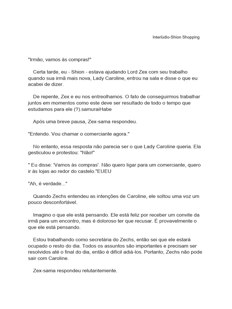 Interlúdio Shion Shopping | PDF | Roupas