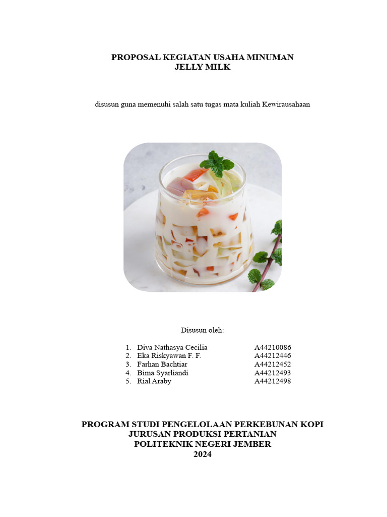 Proposal Ide Bisnis | PDF