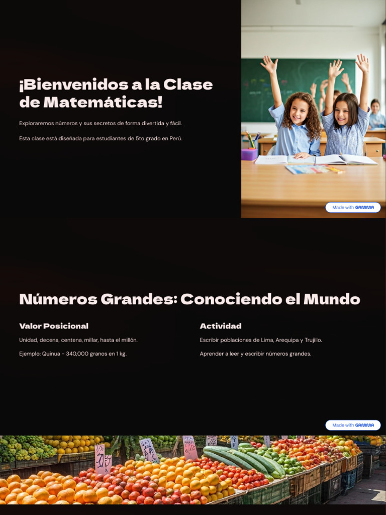 Bienvenidos A La Clase de Matematicas | PDF