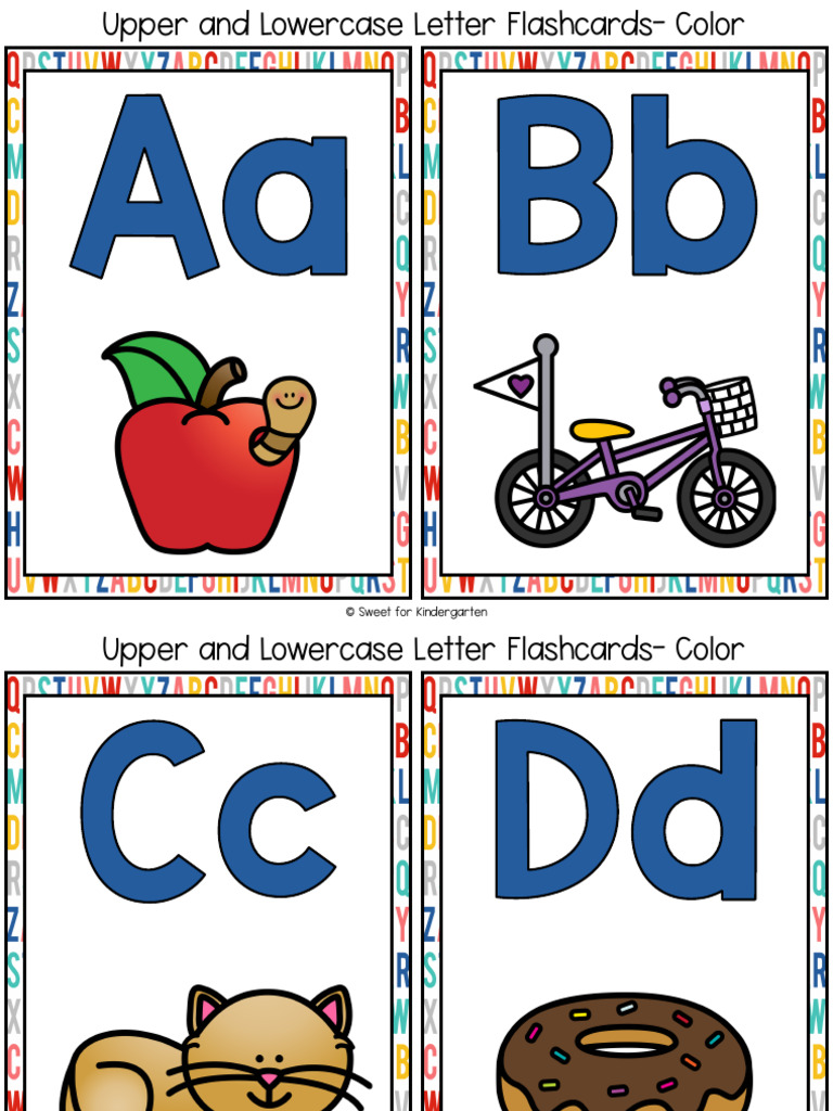 Upper and Lowercase Flashcards | PDF