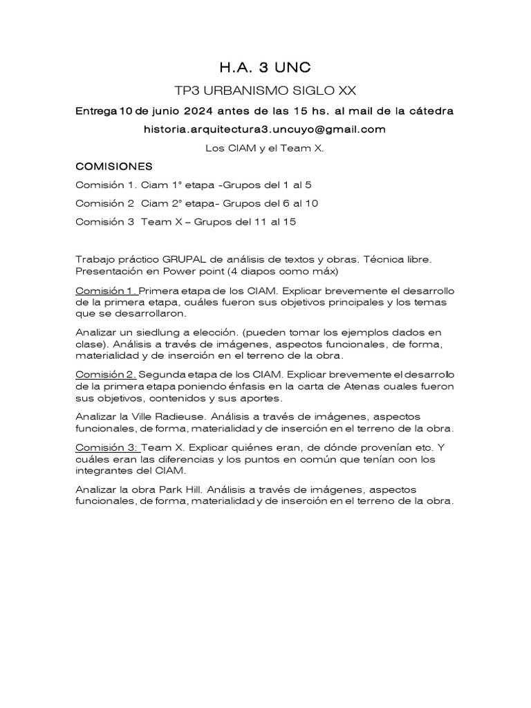 Análisis de CIAM y Team X en Urbanismo | PDF