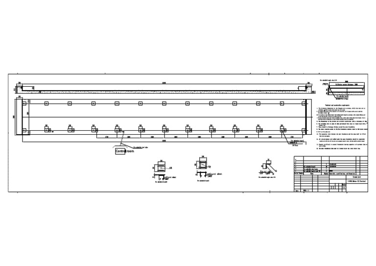 100T Weighbridge Foundation Drawing (3X24m) | PDF