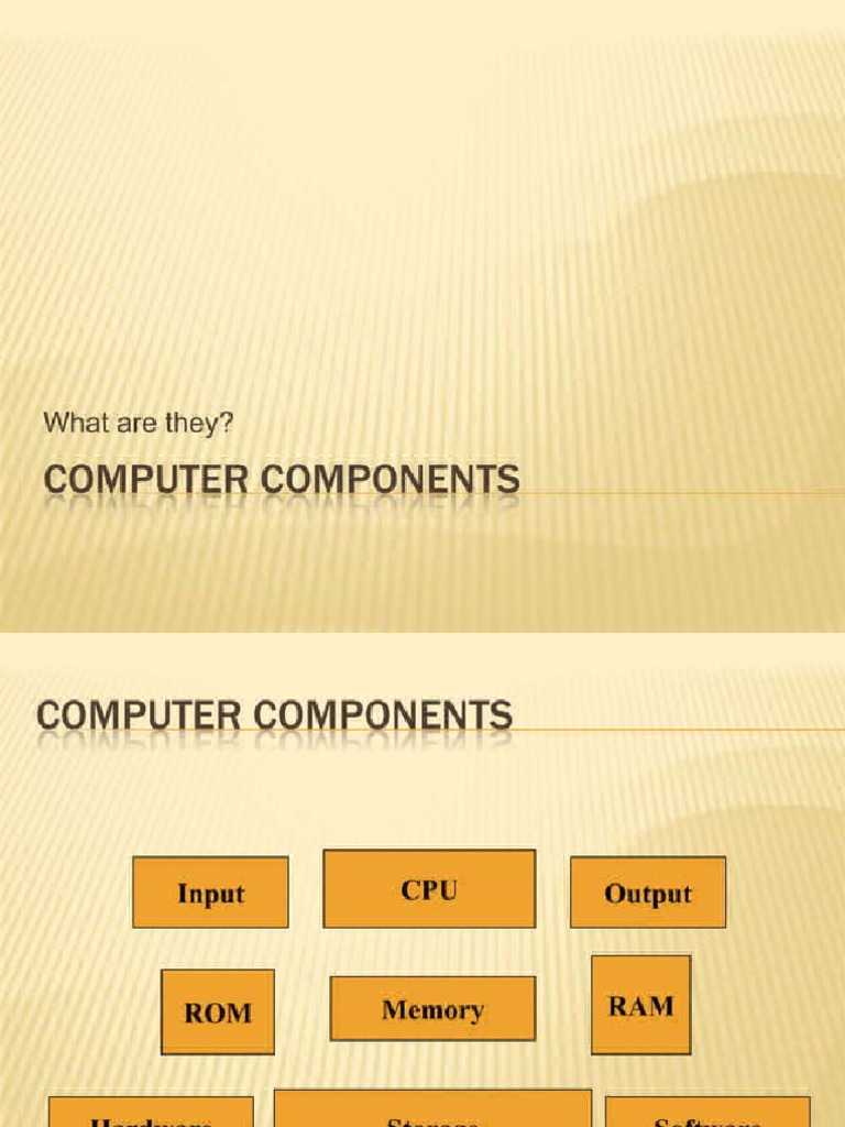 components of a computer ppt1 | PDF