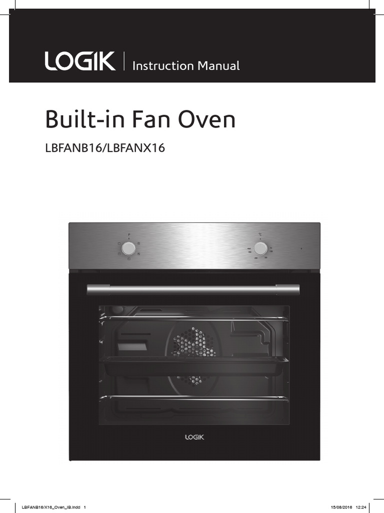 LOGIK Fan Assisted Electric Oven - Stainless Steel LBFANX16 Manual ...