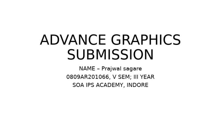 Advance Graphics Submission Allen | PDF