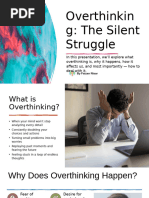 Stop Overthinking Ebook ENG | PDF | Anxiety | Psychological Trauma