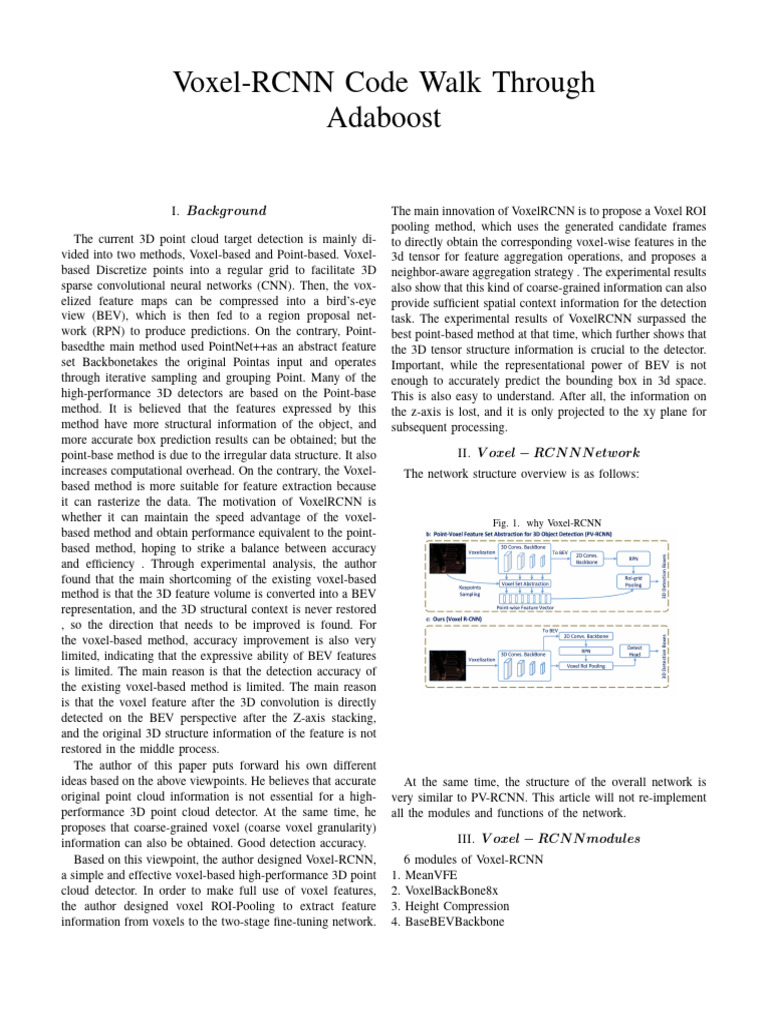 Voxel RCNN Code Walk Through-Rev1 | PDF | Voxel | Information
