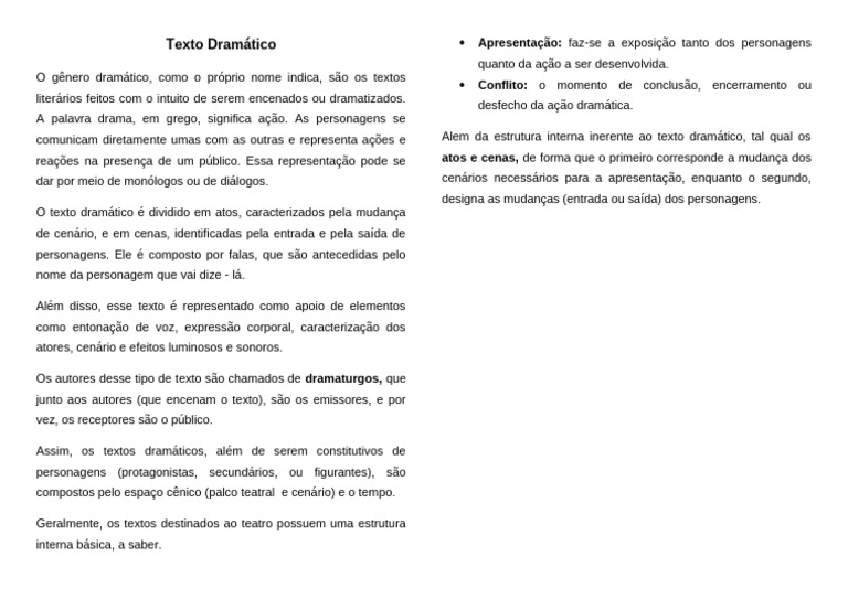 Texto Dramático 4º | PDF