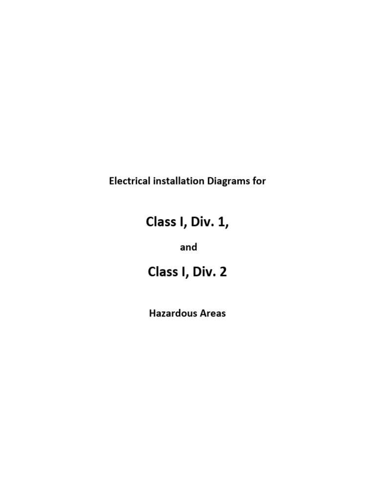 Electrical Diagrams for Hazardous Areas | PDF | Electrical Connector ...