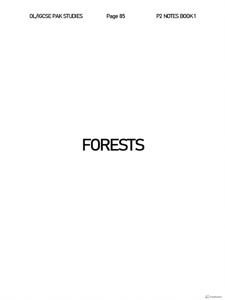 2. Forests Notes 2024-25 | PDF