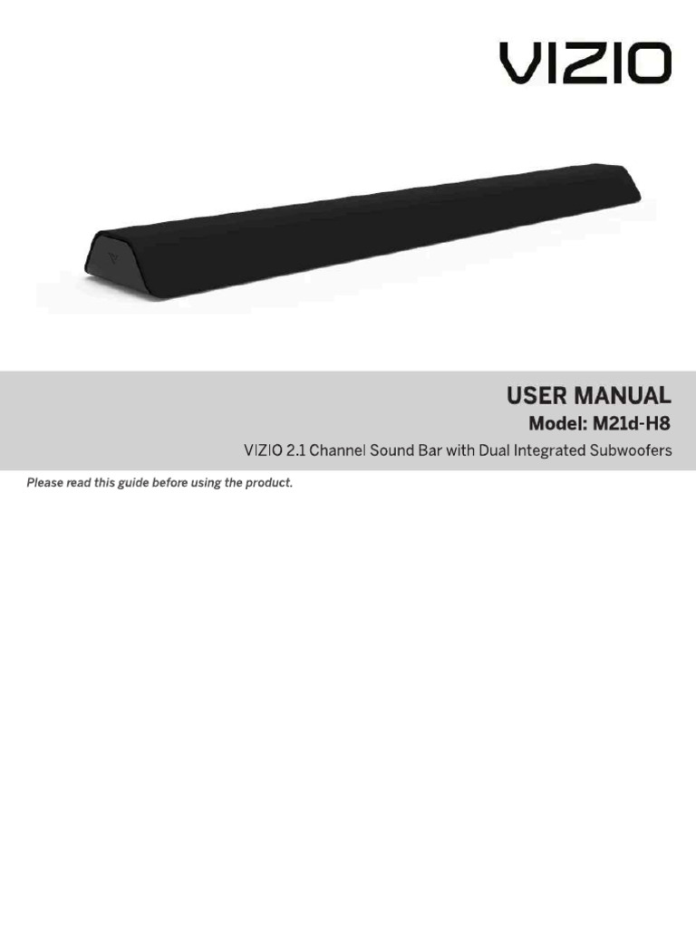 VIZIO M21d-H8 Manual | PDF
