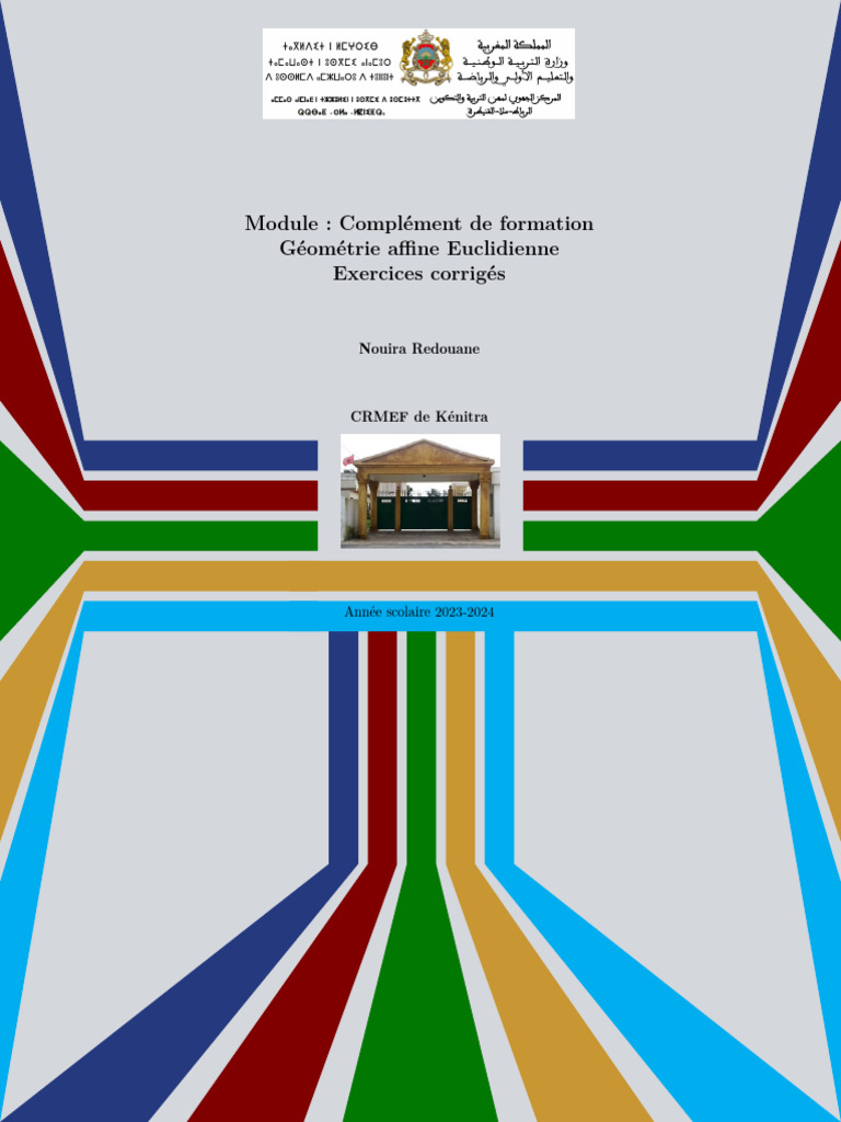 Exercices Corrigés de Géométrie Affine | PDF | Espace euclidien | Géométrie