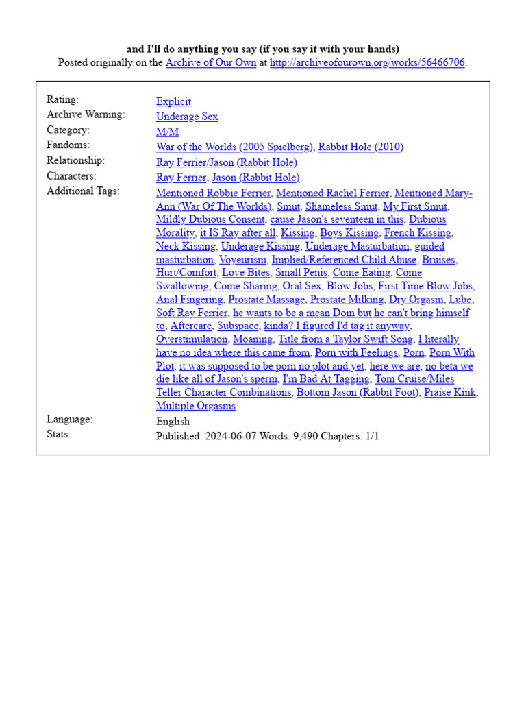 And Ill Do Anything You | PDF | Masturbation | Fellatio