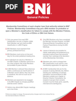 BNI Meeting Script - Eng | PDF