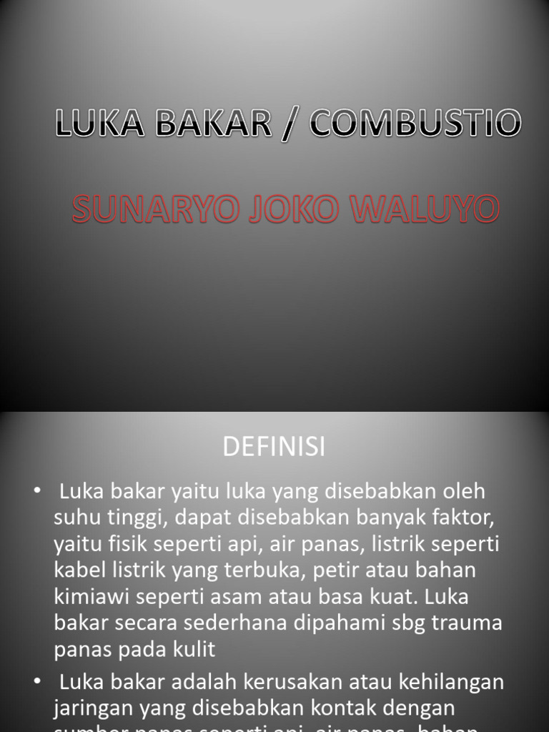 luka bakar | PDF