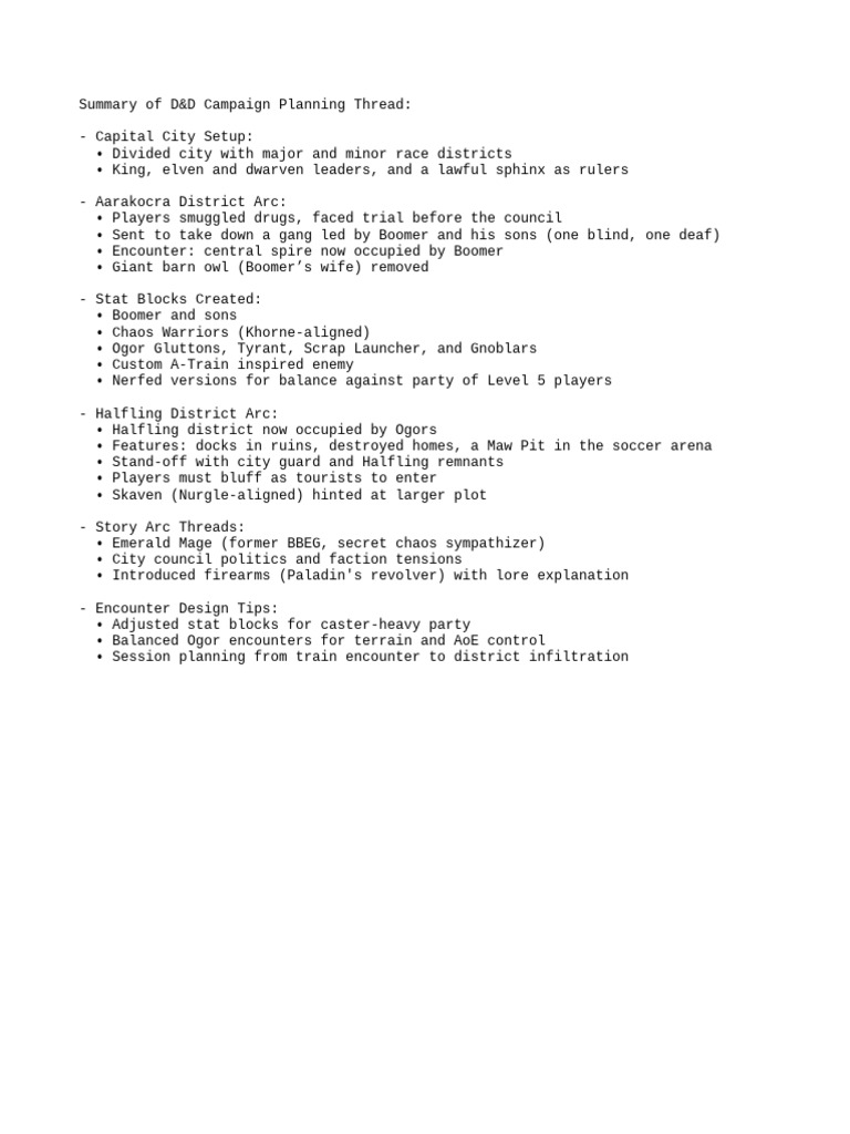 DND Campaign Thread 20250408 032127 | PDF