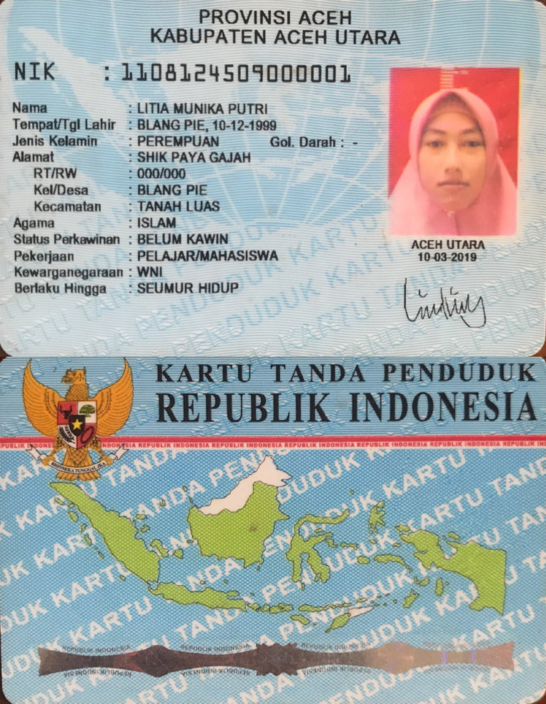 Ktp Litia Munika Putri | PDF
