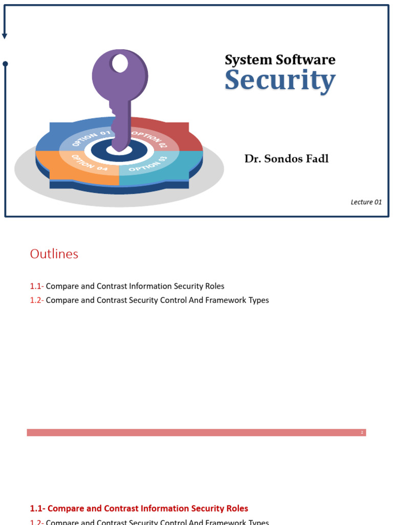 Lec1-01- Comparing Security Roles and Security Controls | PDF | Information Security | Security