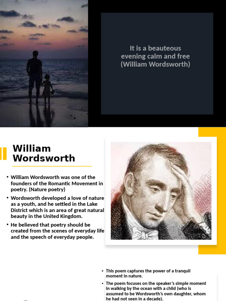 It Is A Beauteous Evening | PDF | Poetry | Sonnets