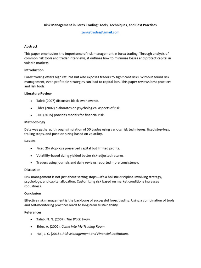Forex Trading Risk Management Essentials | PDF