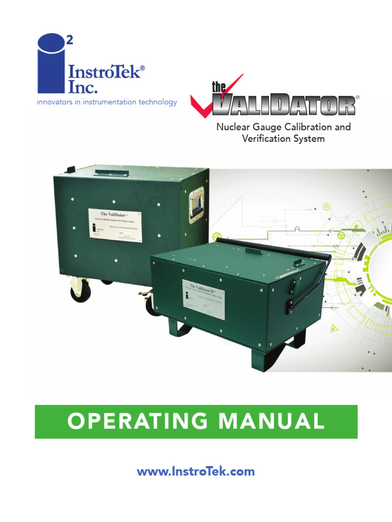 Nuclear Gauge Calibration Manual | PDF | Calibration | Verification And ...