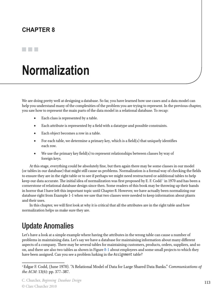 Understanding Database Normalization | PDF | Relational Database ...