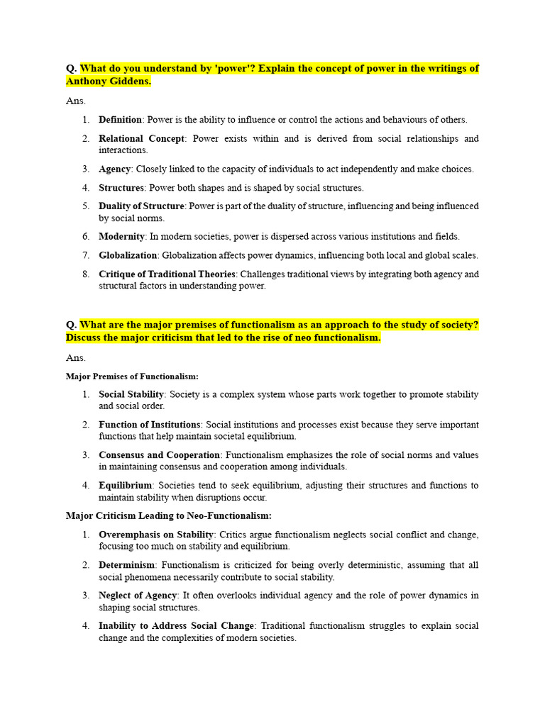 Mso 1 Answer | PDF | Entrepreneurship | Sociology