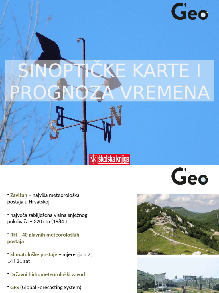 Sinoptičke Karte I Prognoza Vremena | PDF