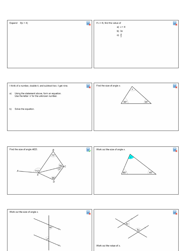 Y8 Term 2A 8L3, 8P3, 8L4 Revision Task | PDF