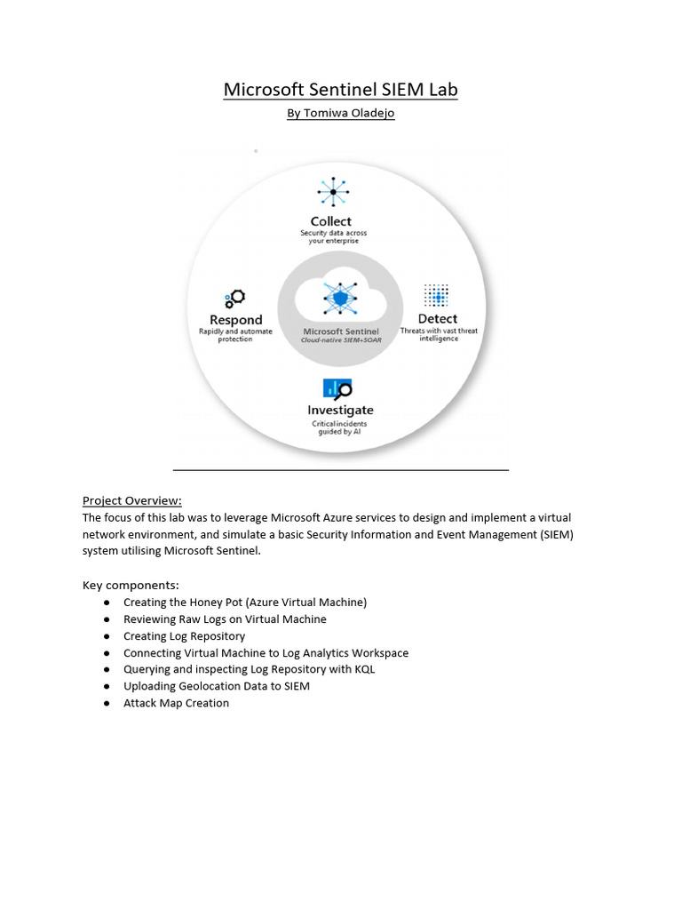 Microsoft Sentinel SIEM Lab | PDF | Microsoft Windows | Computing