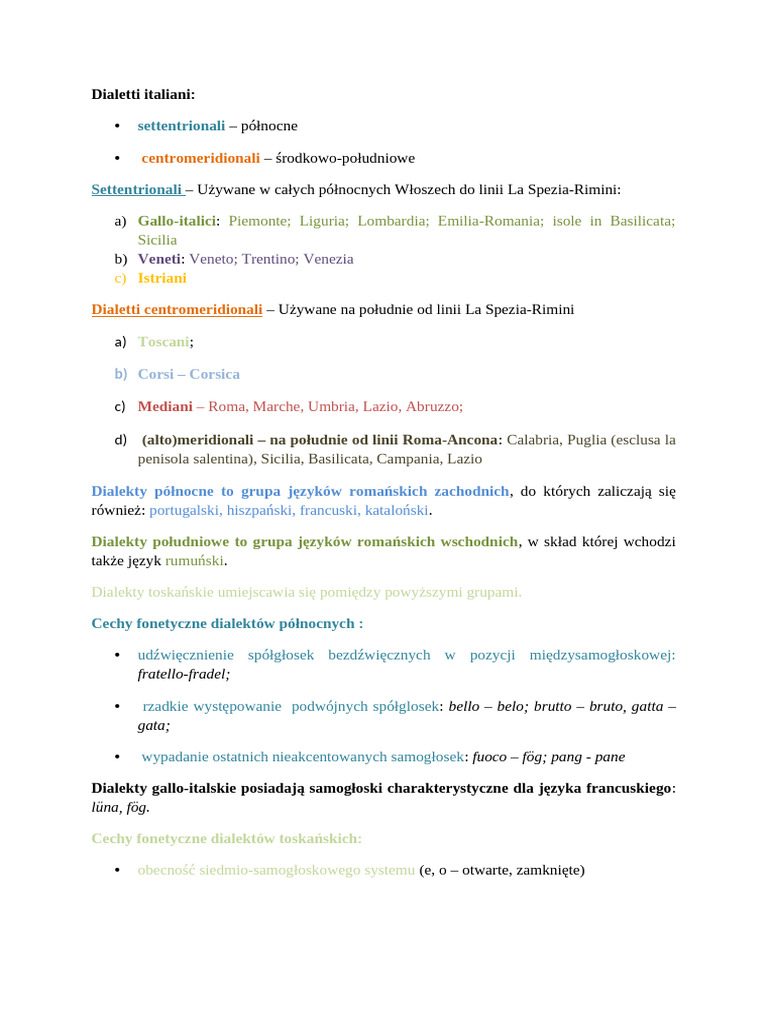 Dialetti Italiani | PDF