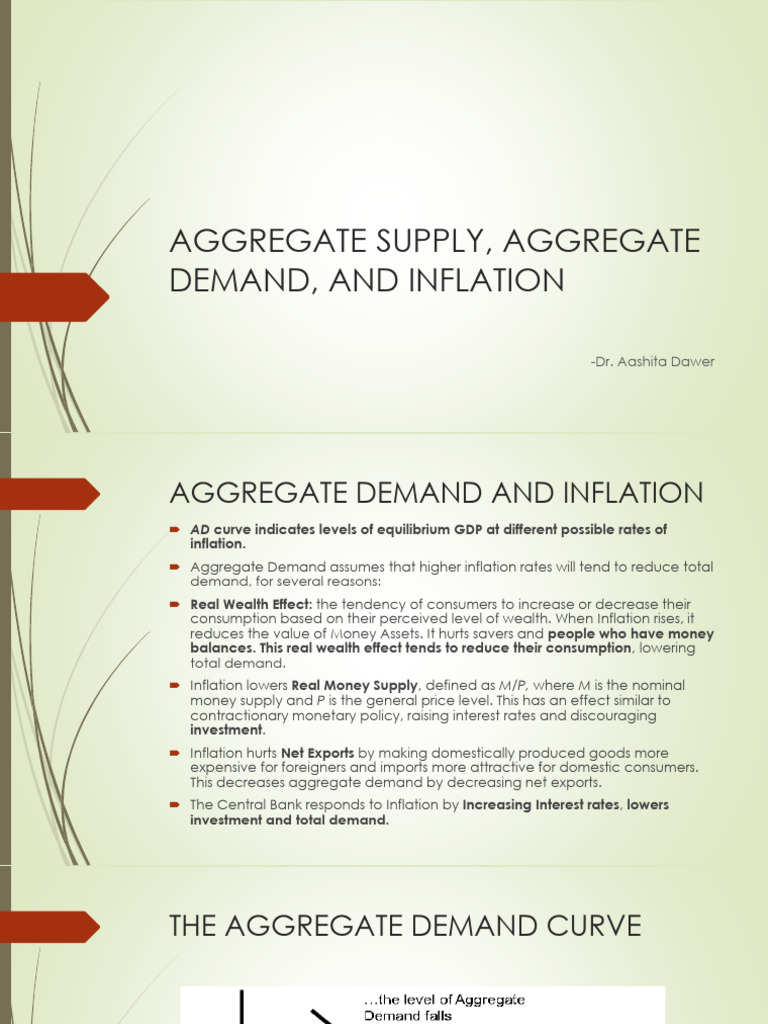 Aggregate Supply, Demand, and Inflation Insights | PDF | Cost Of Living ...