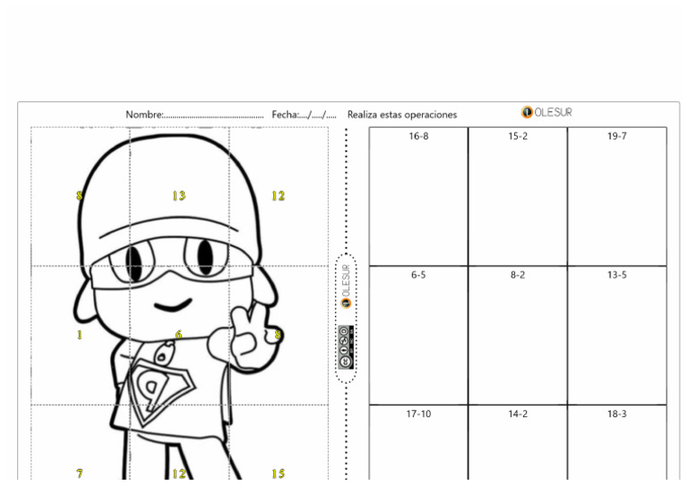 Puzzle Restas Hasta 20 | PDF