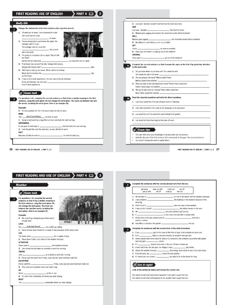 B2 Exam Booster For b2 Certification | PDF