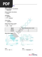 Strength of Materials Formula Sheet | PDF | Strength Of Materials ...