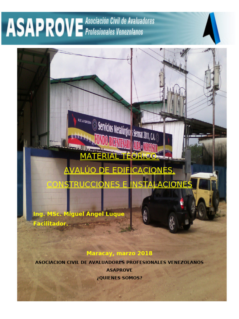 Material Teorico Edif y Const Marzo Mara 2018 | PDF | Depreciación | Valoración (Finanzas)