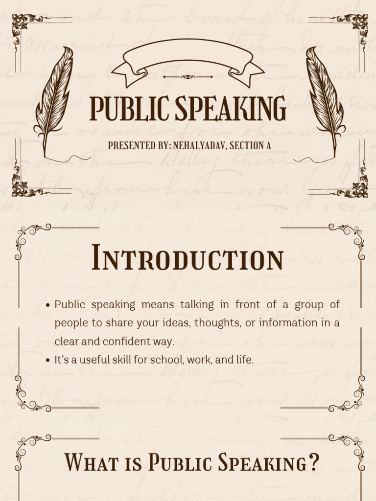Beige and Brown Vintage History of Literature Workshop Presentation ...