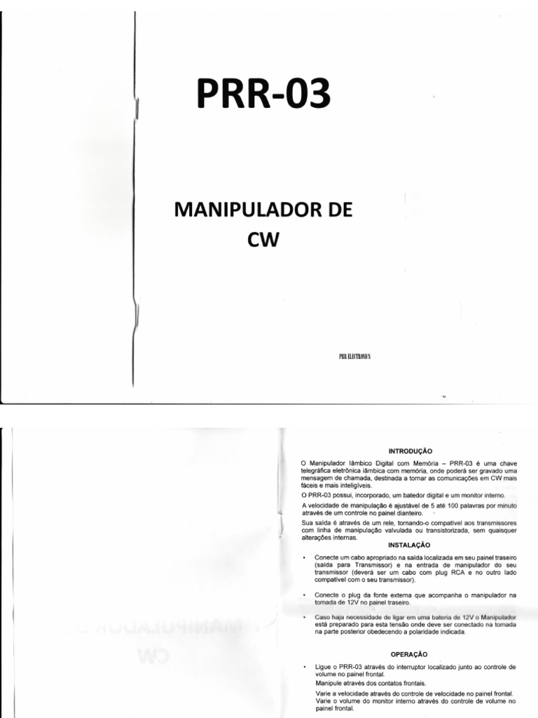 'Manipulador PRR 3 | PDF