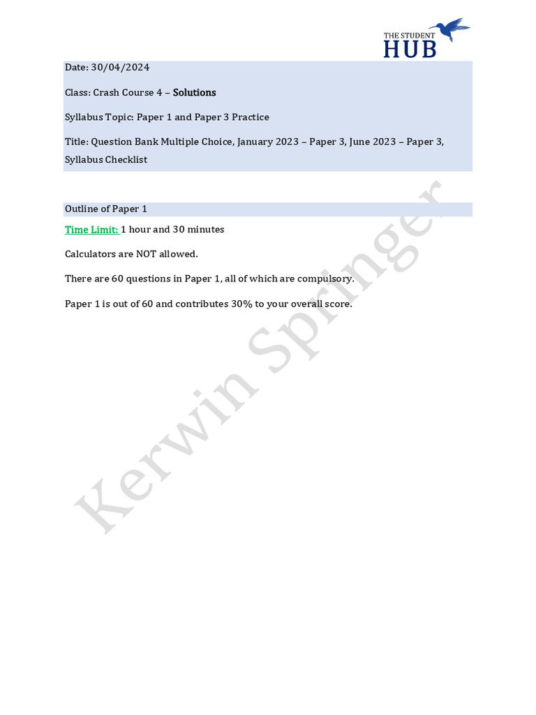MCQ Practice Questions and Solutions | PDF | Area | Mathematics