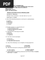 Biology S2 Second Term Exam 2025 | PDF | Photosynthesis | Enzyme