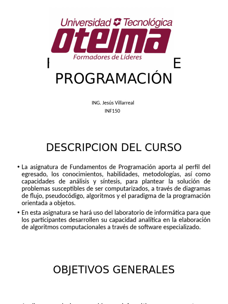 Fundamentos de Programación | PDF | Compilador | Algoritmos