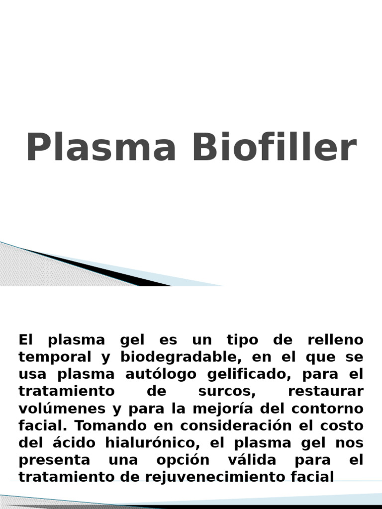 Plasma Biofiller (4647) | PDF