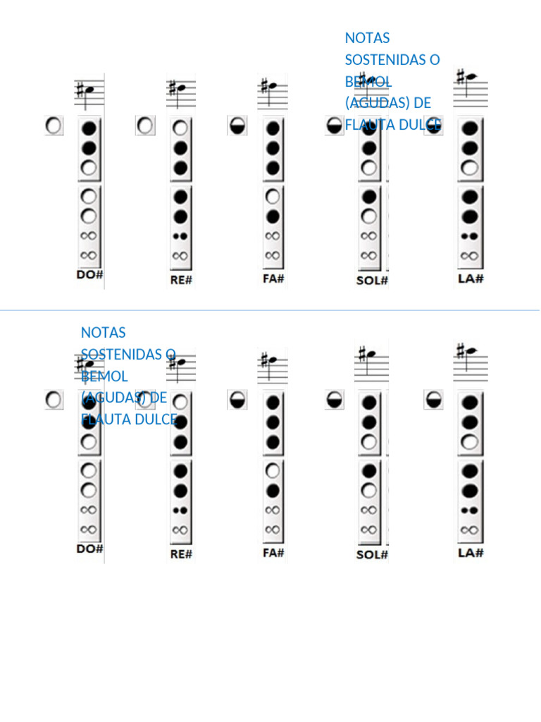 Notas Sostenidas o Bemol | PDF
