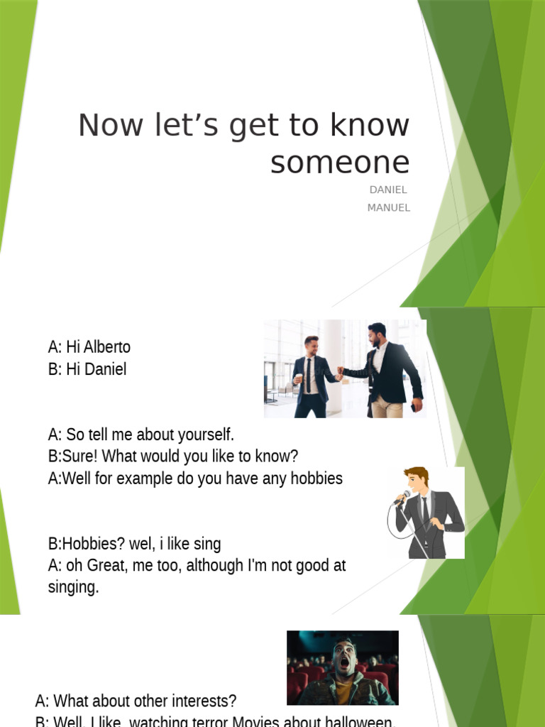 Now Let's Get To Know Someone | PDF
