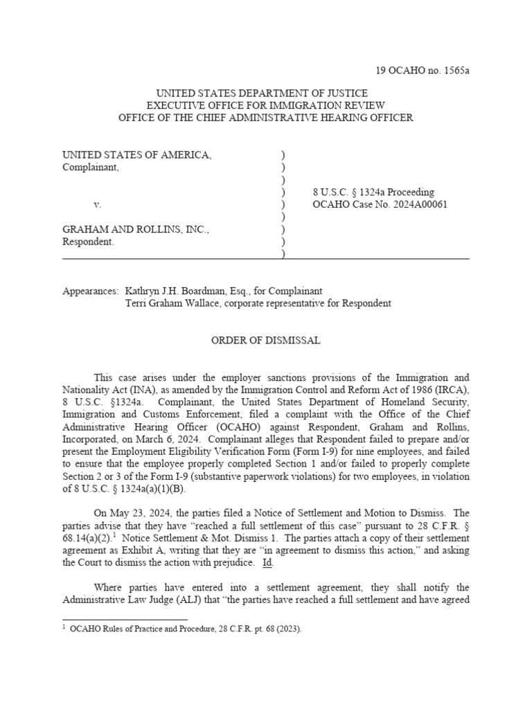 United States v. Graham and Rollins, Inc. | PDF | Administrative Law ...
