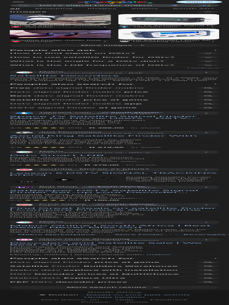 DSTV Signal Finder Makro - Google Search | PDF | Information And Communications Technology ...