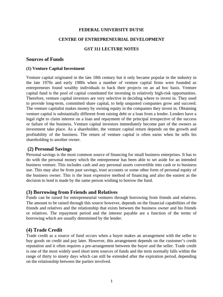 GST 311 Sources of Funds | PDF | Lease | Preferred Stock