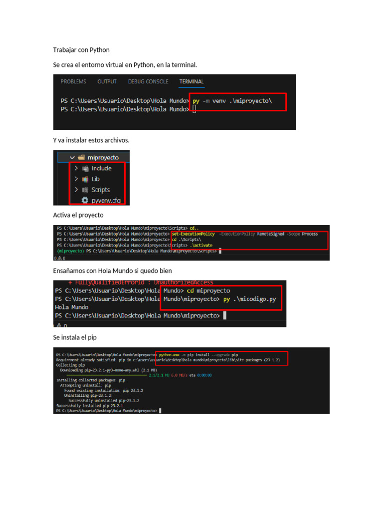 Trabajar Con Python (Proyecto - Universidad) | PDF