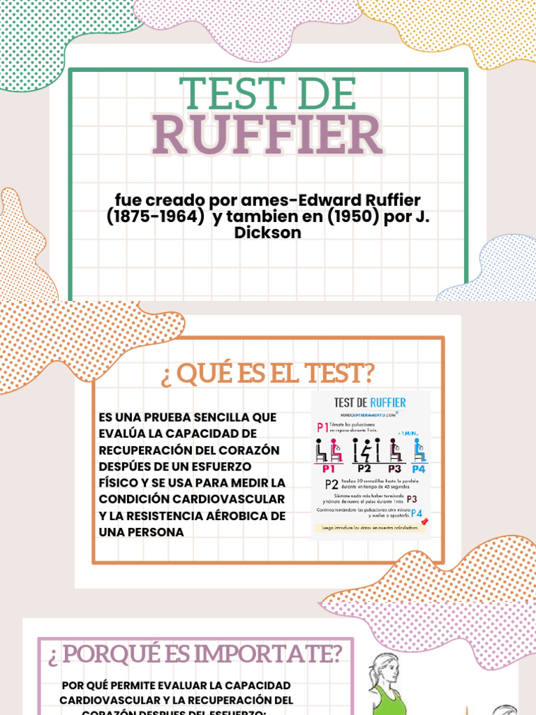 Test de Ruffier Dickson PDF | PDF