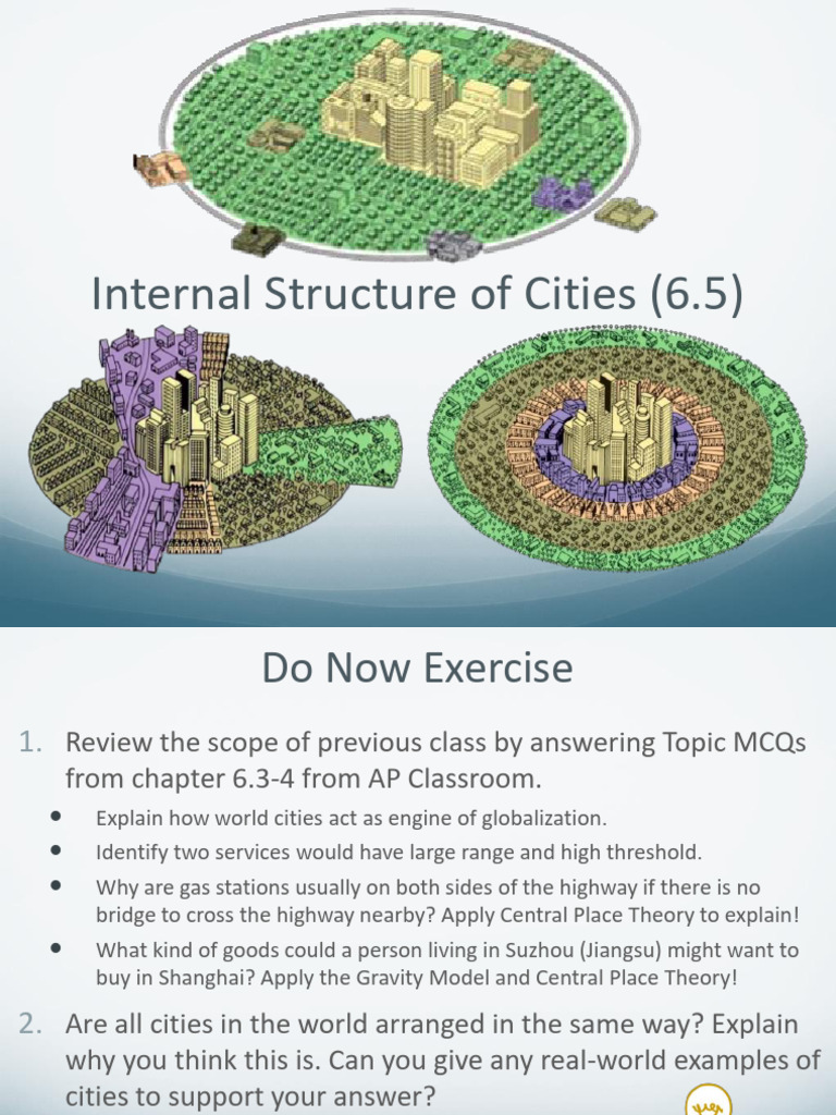 Internal Structure of Cities (6.5) | PDF | Urbanization | Urban Planning